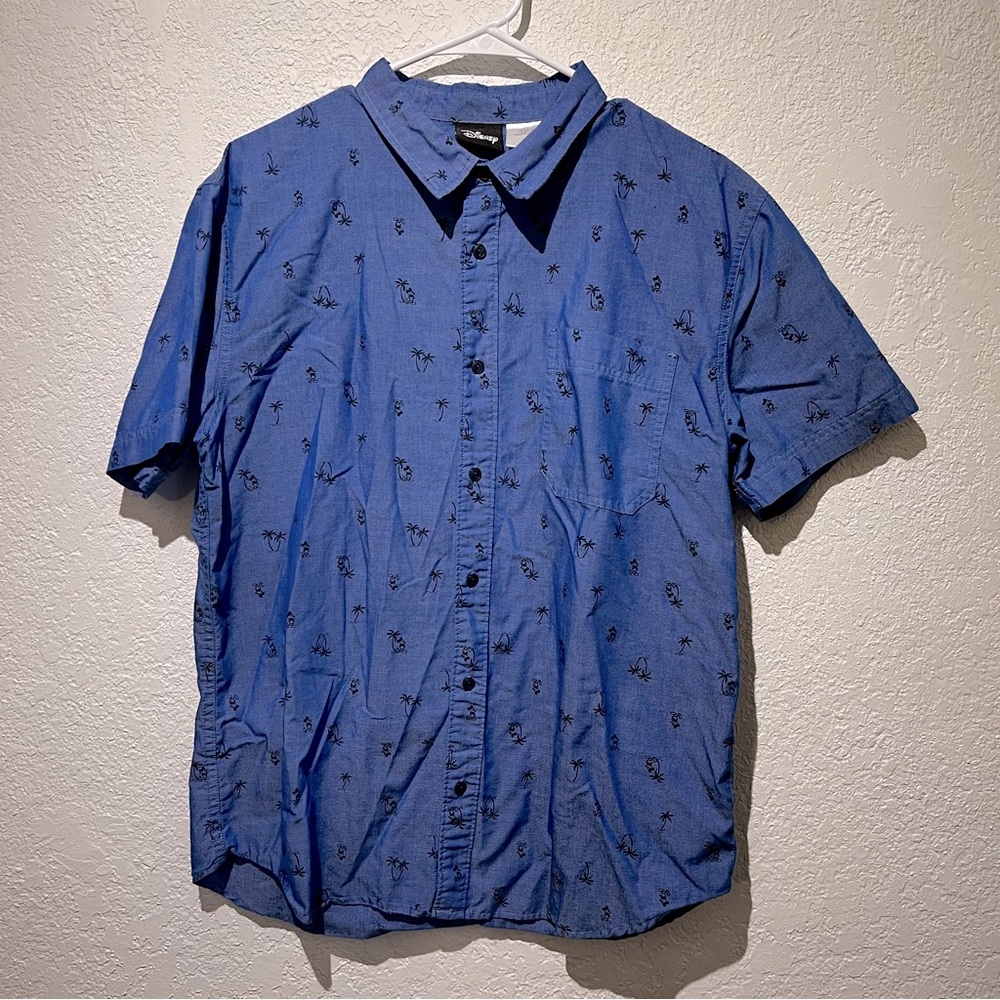 Disney Mickey Mouse Palm Tree Hawaii Mens Lounge Shir… - Gem